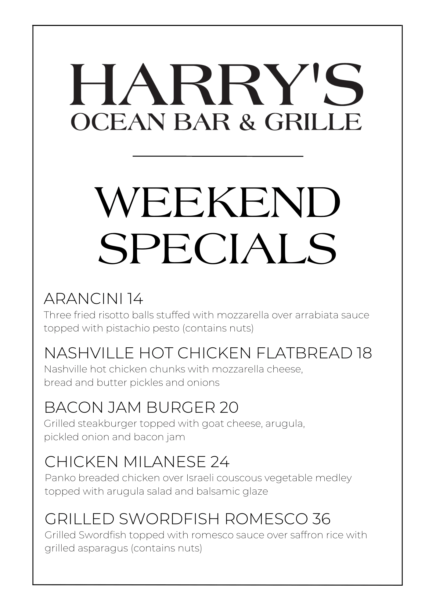 weekend-specials - Montreal Beach Resort